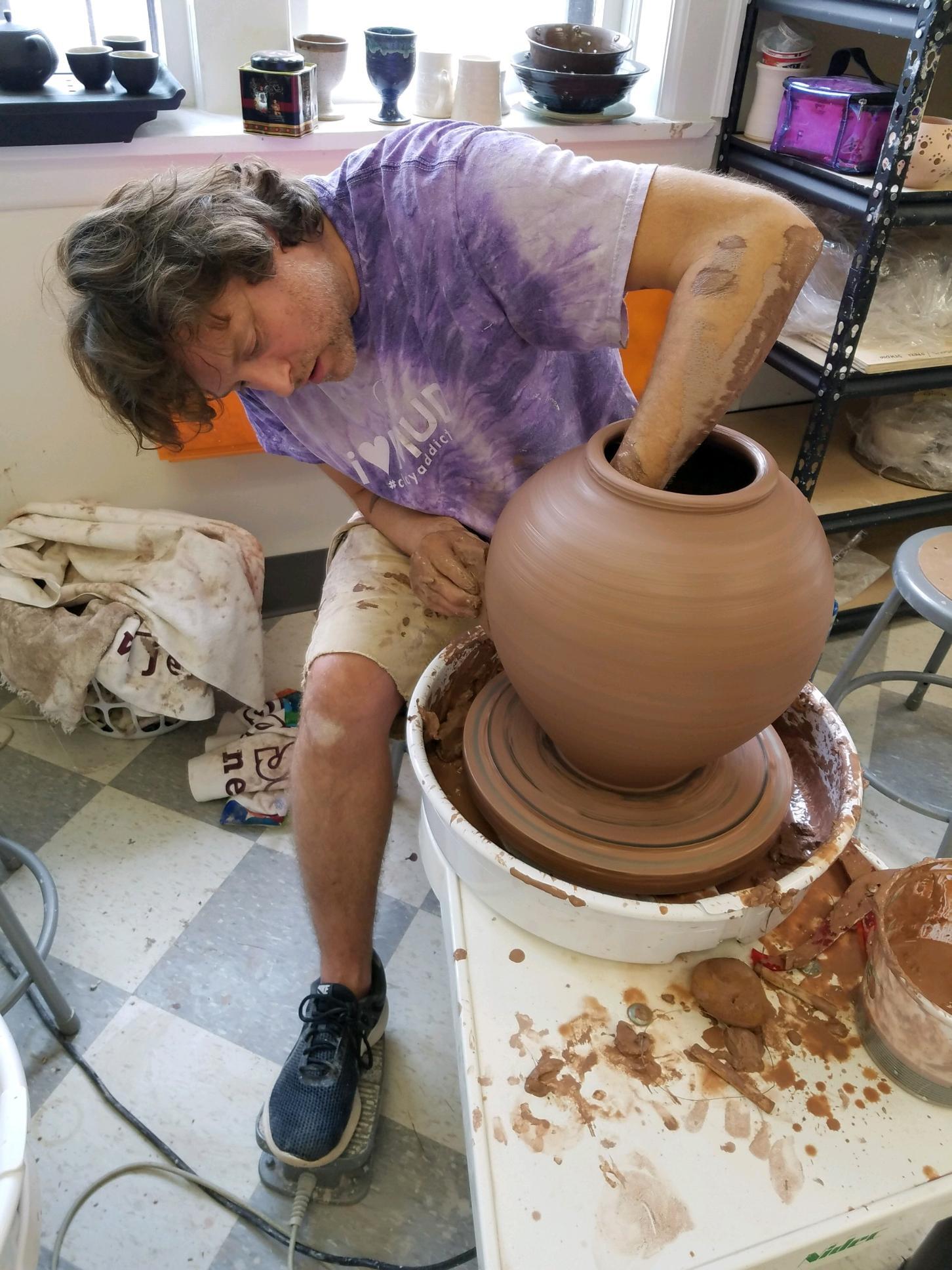 Adult Pottery Wheel Class Tuesday PM (Spring 2024) | Newbury Pottery Studio